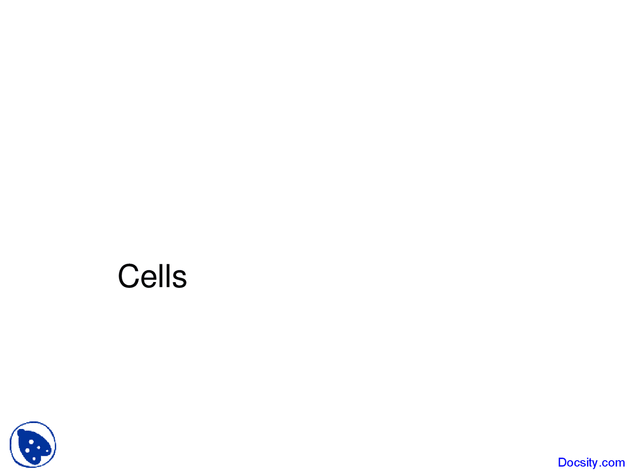 Cells Introduction To Human Physiology Lecture Slides Slides