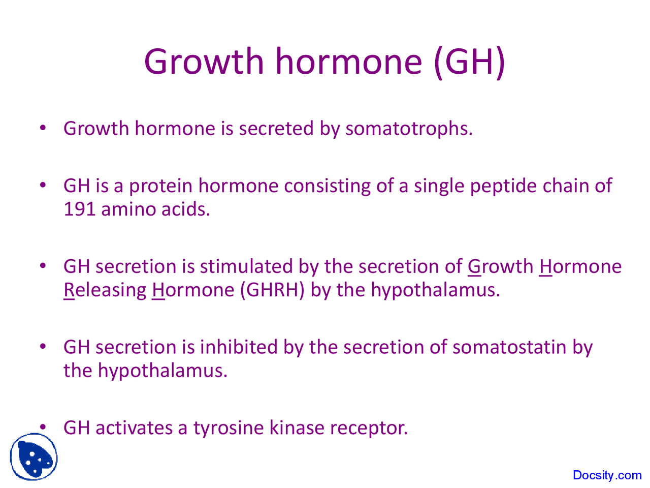 Growth Hormone - Introduction to Human Physiology - Lecture Slides ...