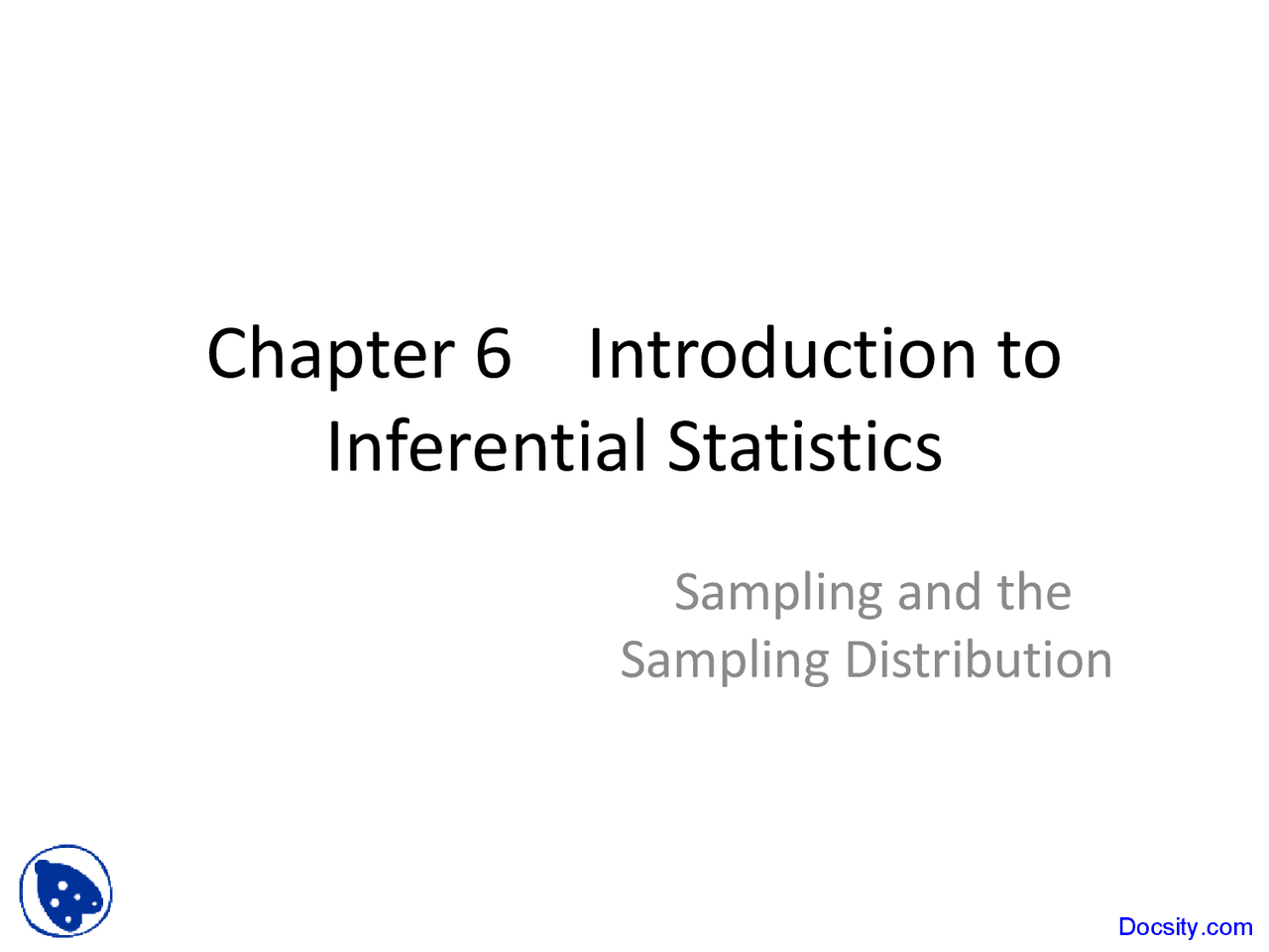 Sampling And The Sampling Distribution Basic Statistics For Sociology