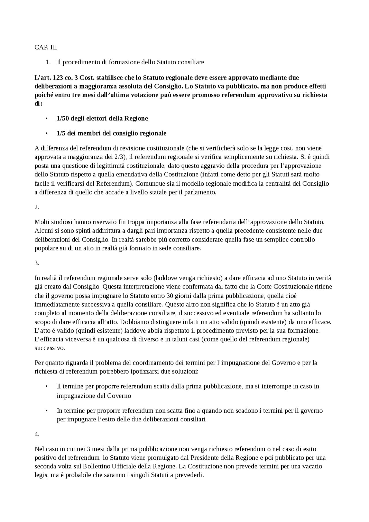 Le Autonomie Locali Appunti Lucarelli Diritto Costituzionale