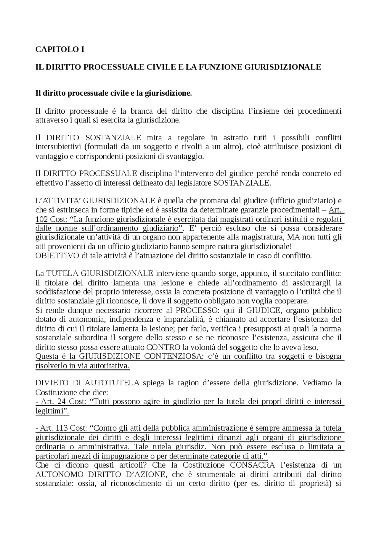 Balena Appunti Procedura Civile Parte I Docsity