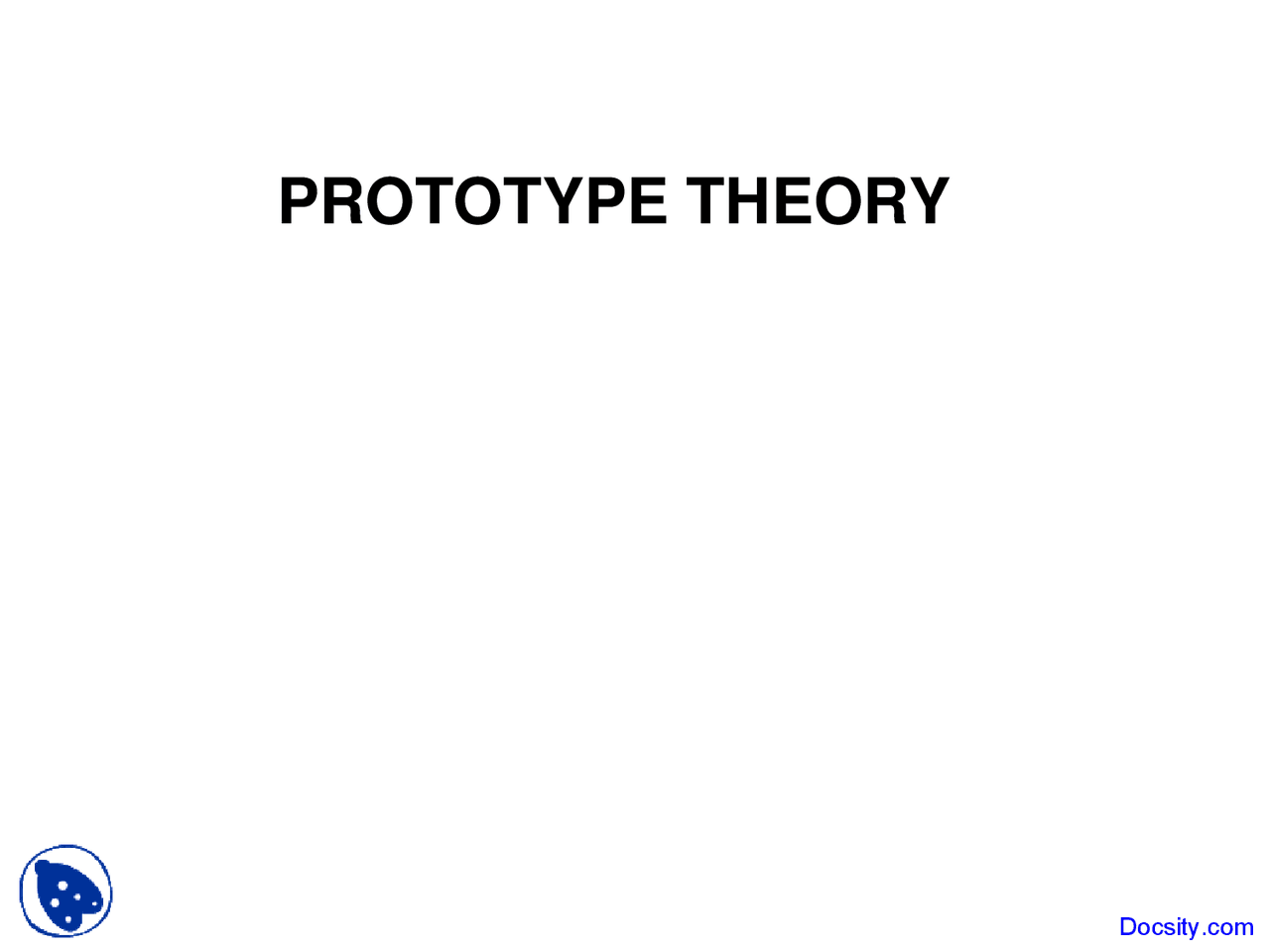 Prototype Theory Humor Across The Disciplines Lecture Slides