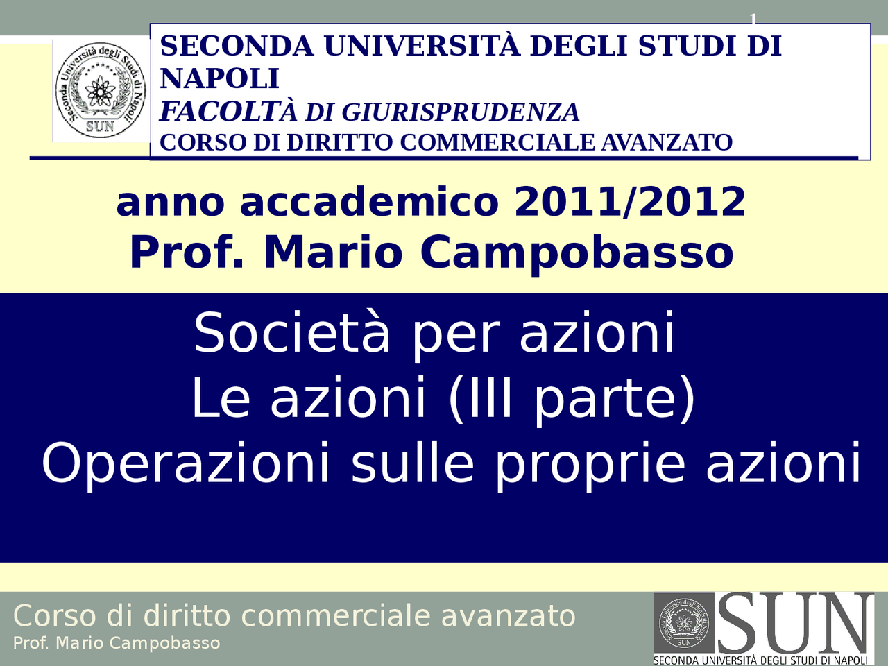 Società Per Azioni Le Azioni Iii Parte Docsity