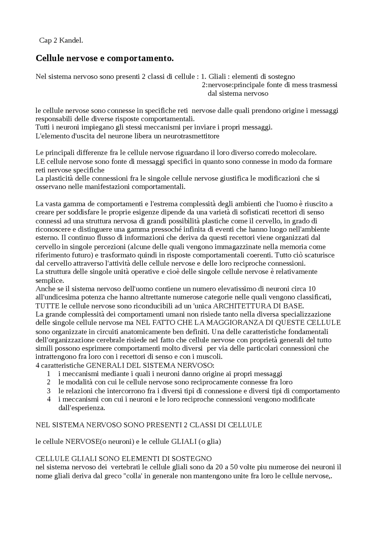 Principi Di Neuroscienze Cap2 Docsity