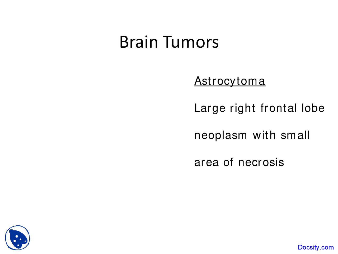 Brain Tumors Pediatric Nursing Lecture Slides Docsity