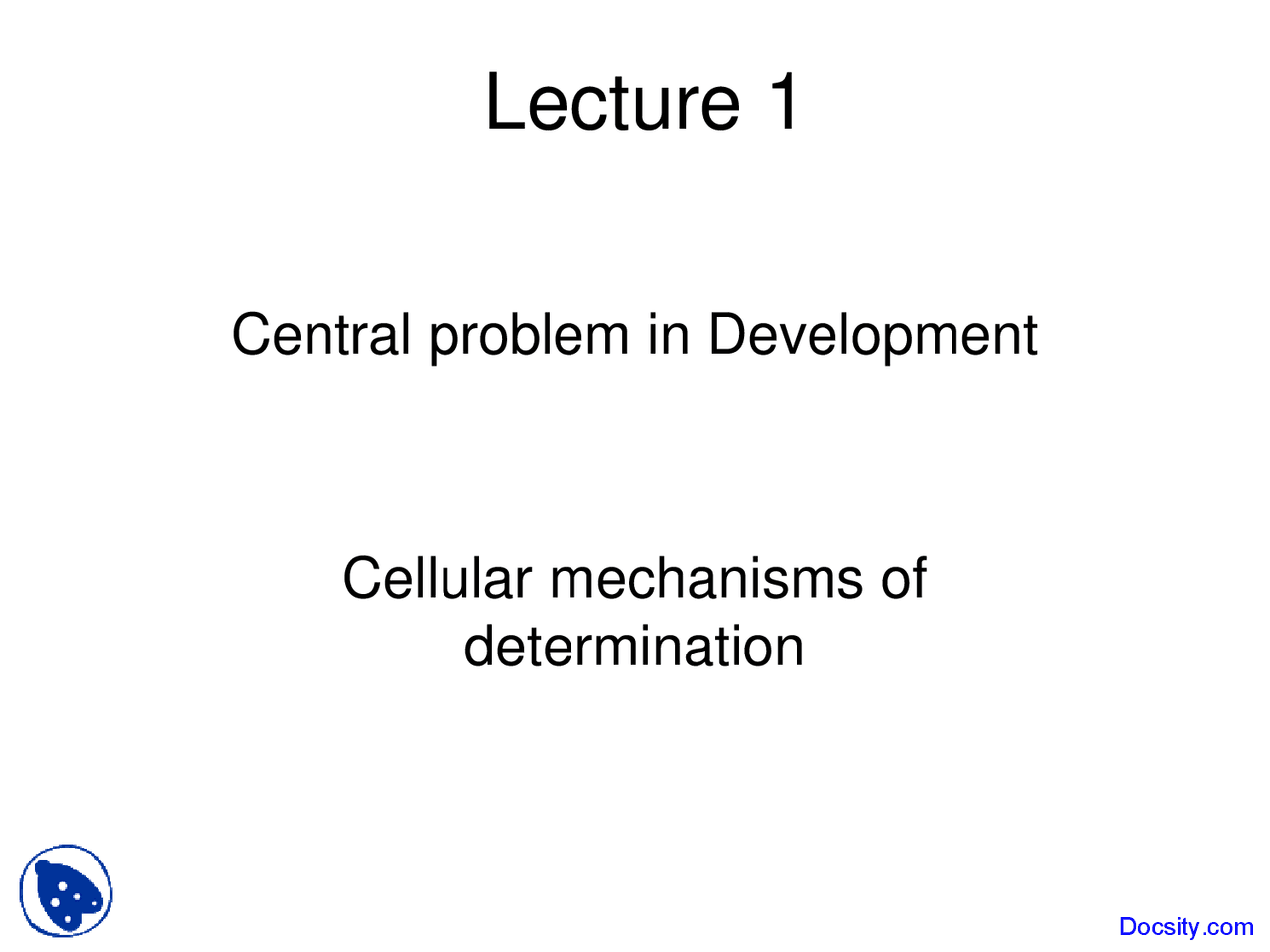 Multicellular Organism Size Of Genome Central Problem In Development