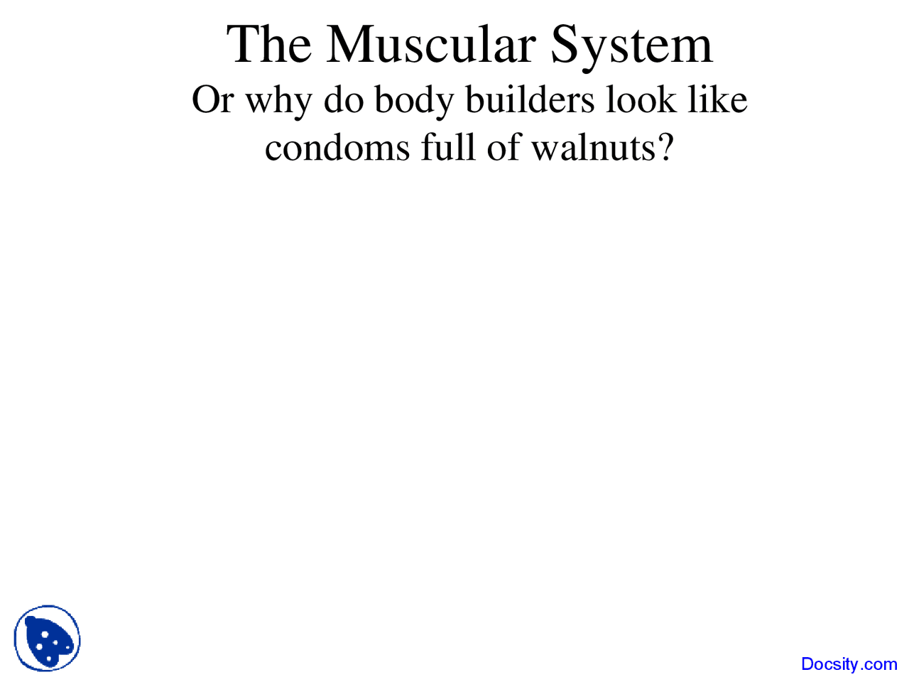 Body Builders - Human Movement - Lecture Slides | Slides Human Biology ...