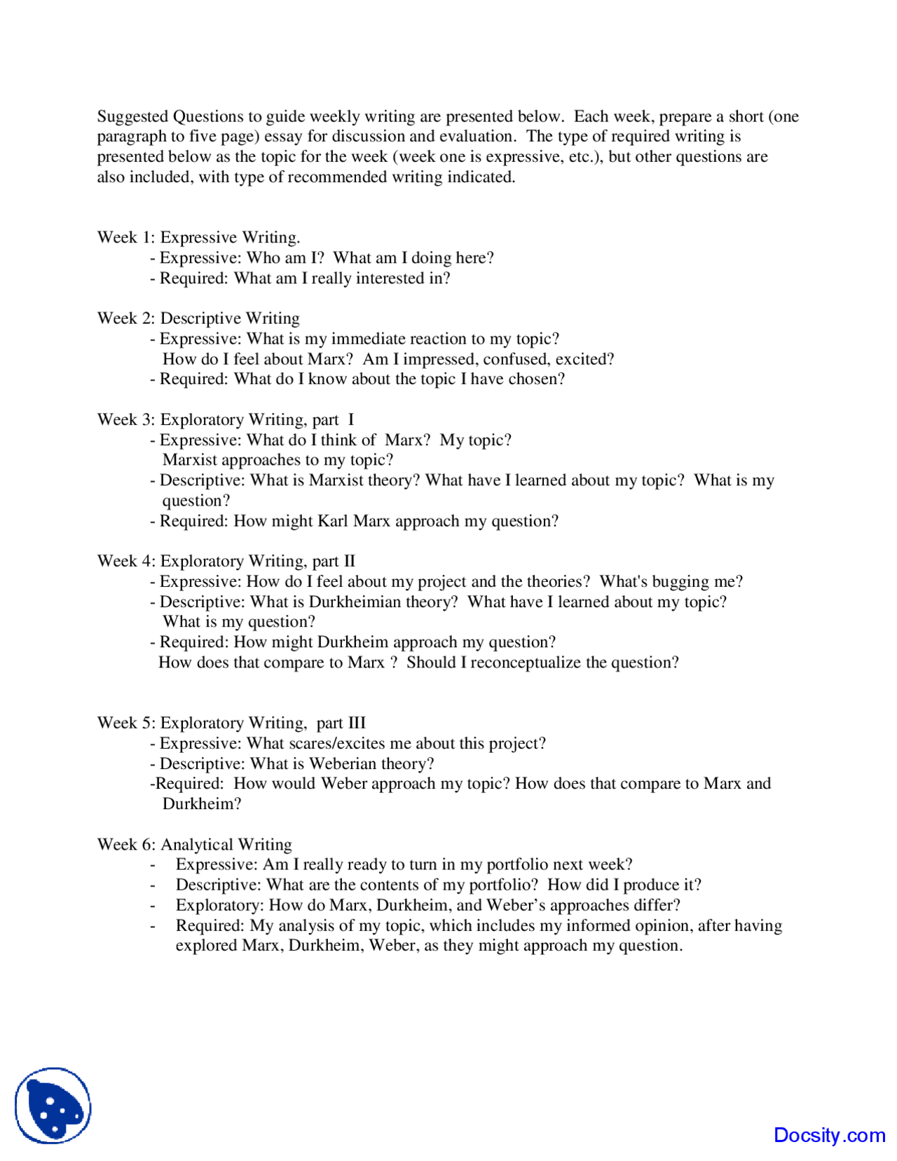 Writing Principles Of Sociology Lecture Notes Docsity