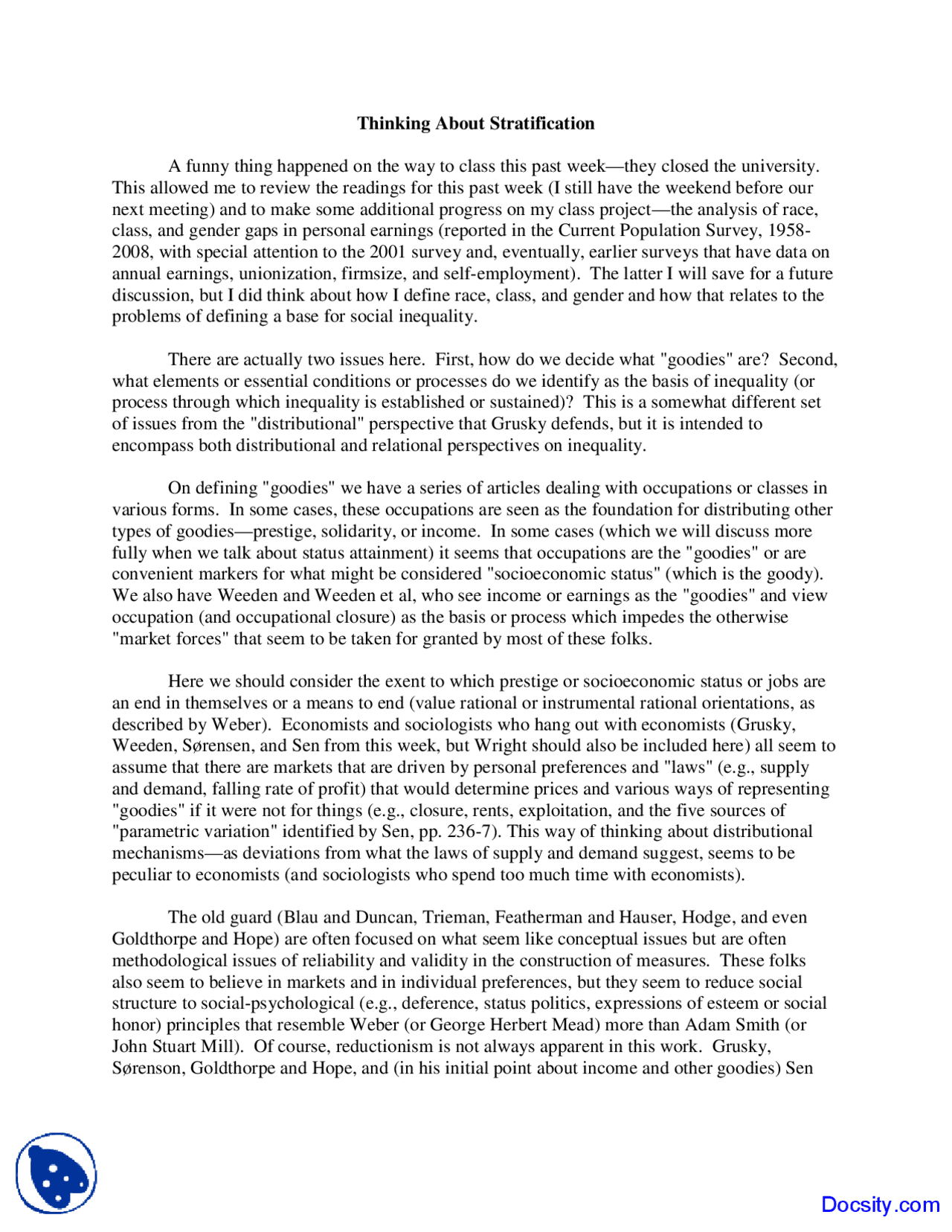 Additional Progress Social Inequality Race Class And Gender Lecture