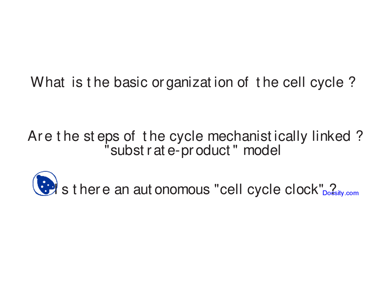 Cell Cycle Cell Biology Lecture Slides Docsity