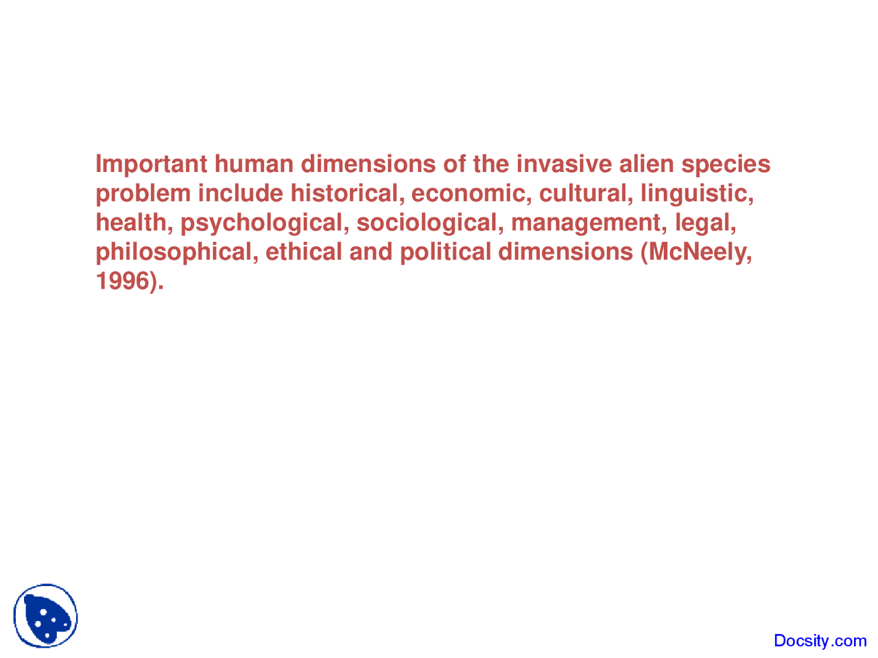 Human Dimensions Ecosystem Processes Lecture Slides Docsity