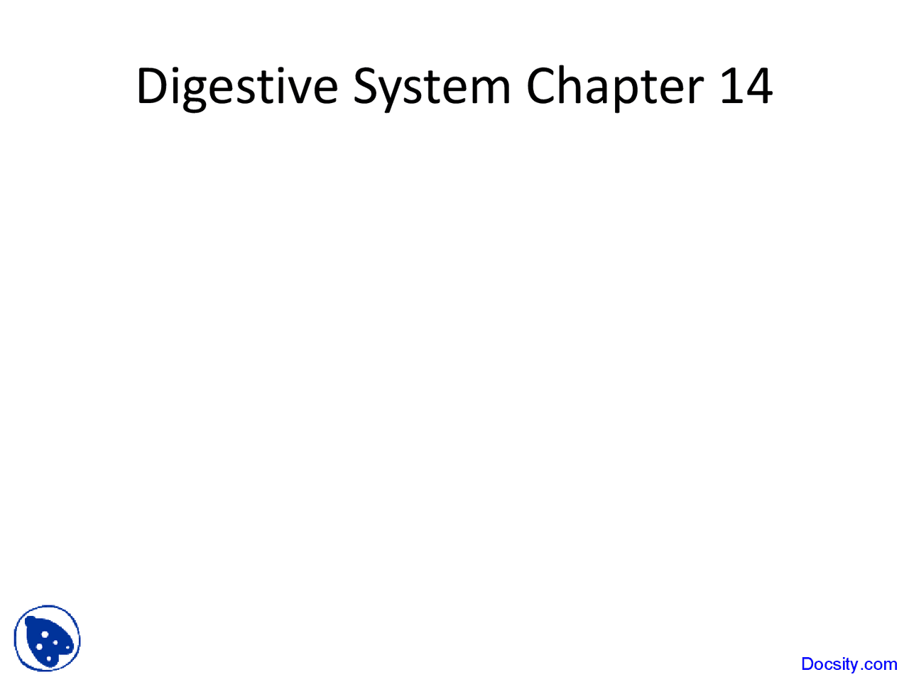 Digestive System Biological Anthropology Lecture Slides Docsity