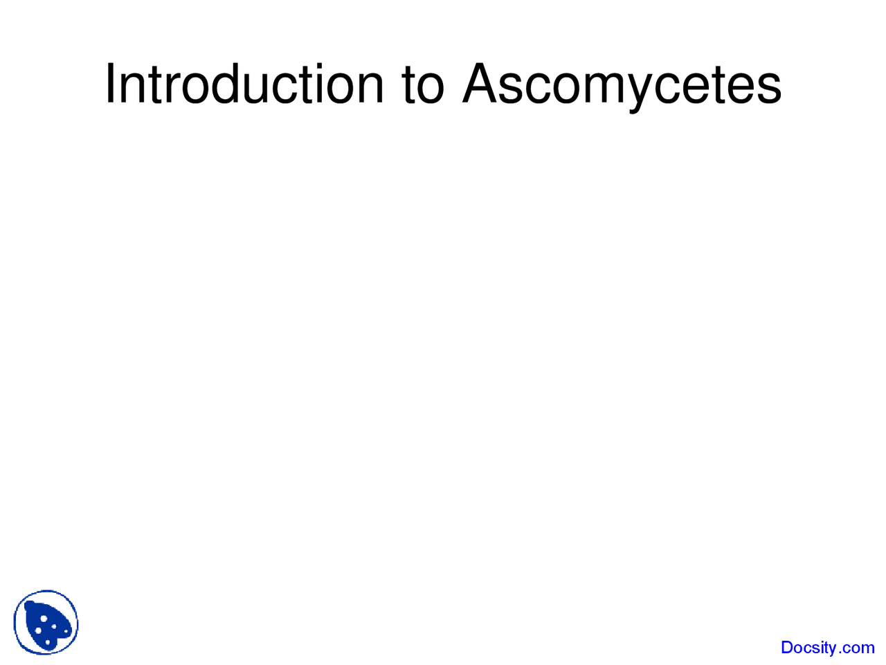 Introduction To Ascomycetes Biology Of Algae And Fungi Lecture