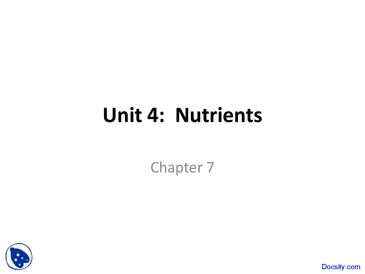 Nutrients Crop Production Lecture Slides Docsity