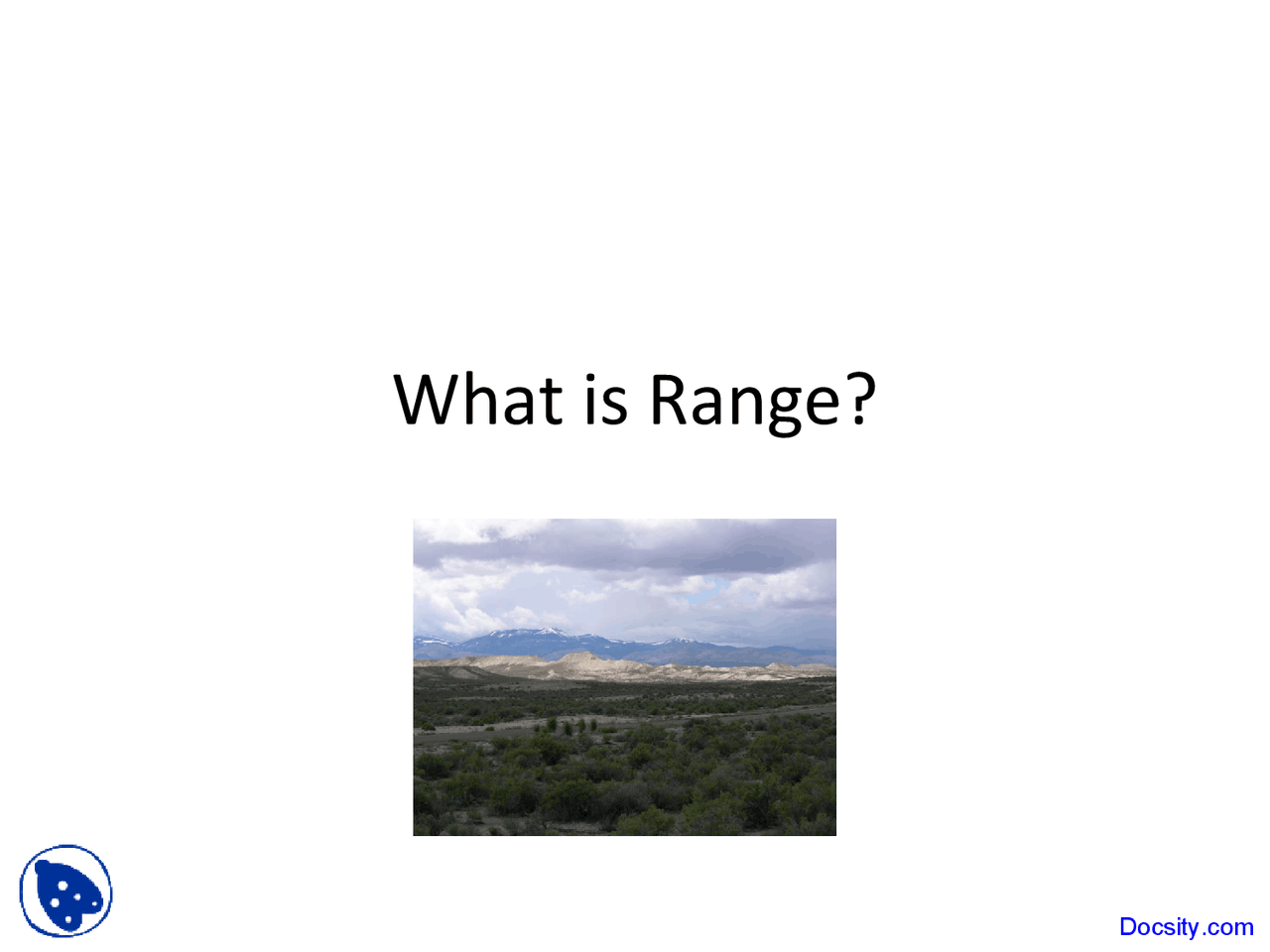 Range Rangeland Principles Lecture Slides Slides Biology Docsity