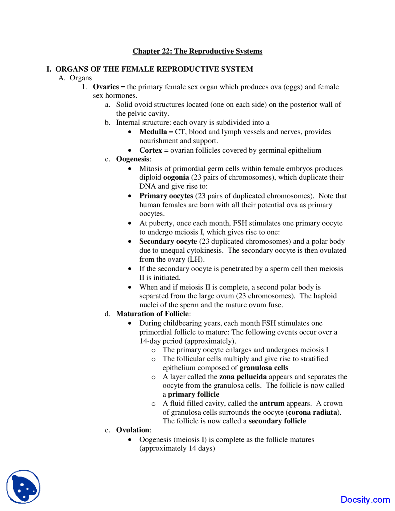 Female Reproductive System - Human Anatomy and Physiology - Lecture ...