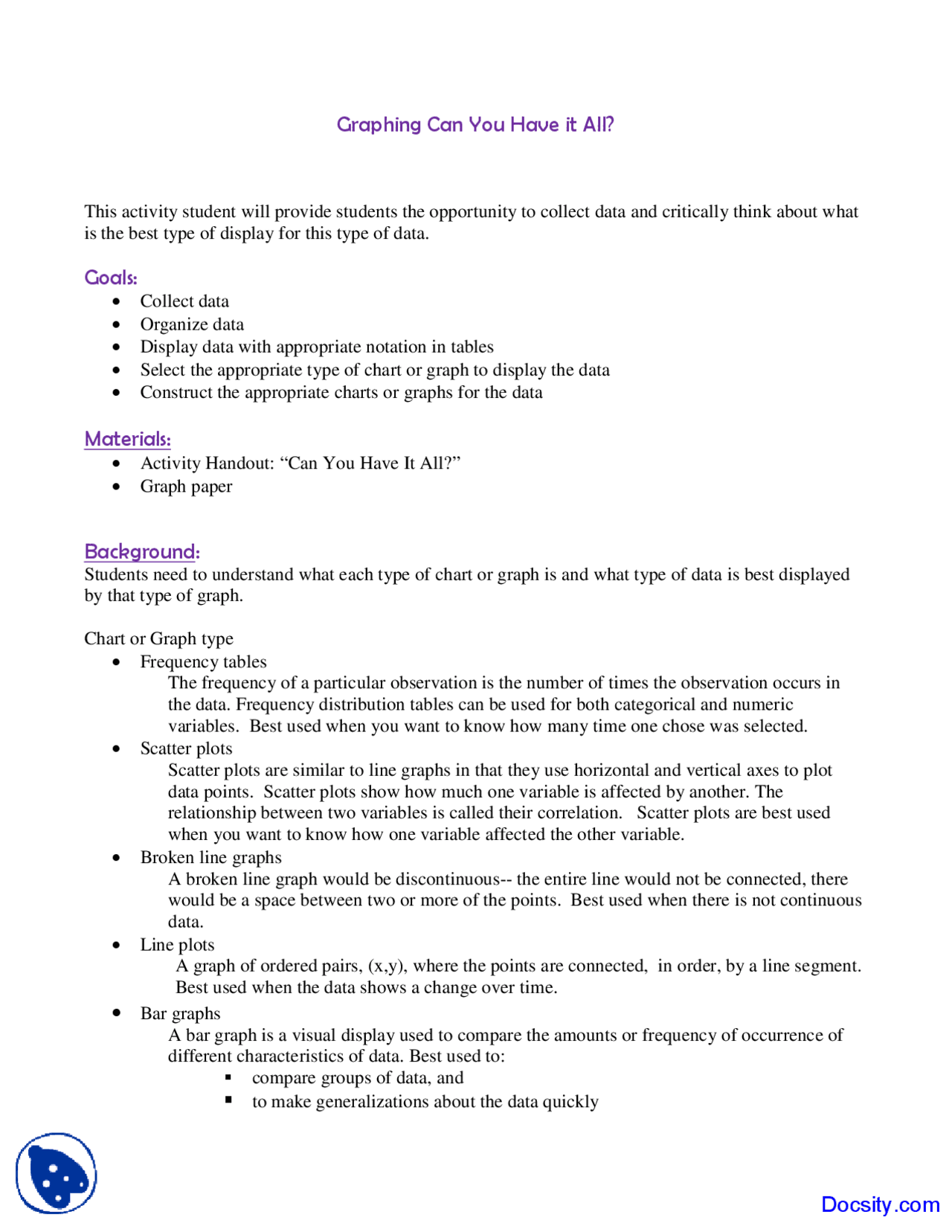 Graphing Rangeland Principles Exercise Docsity