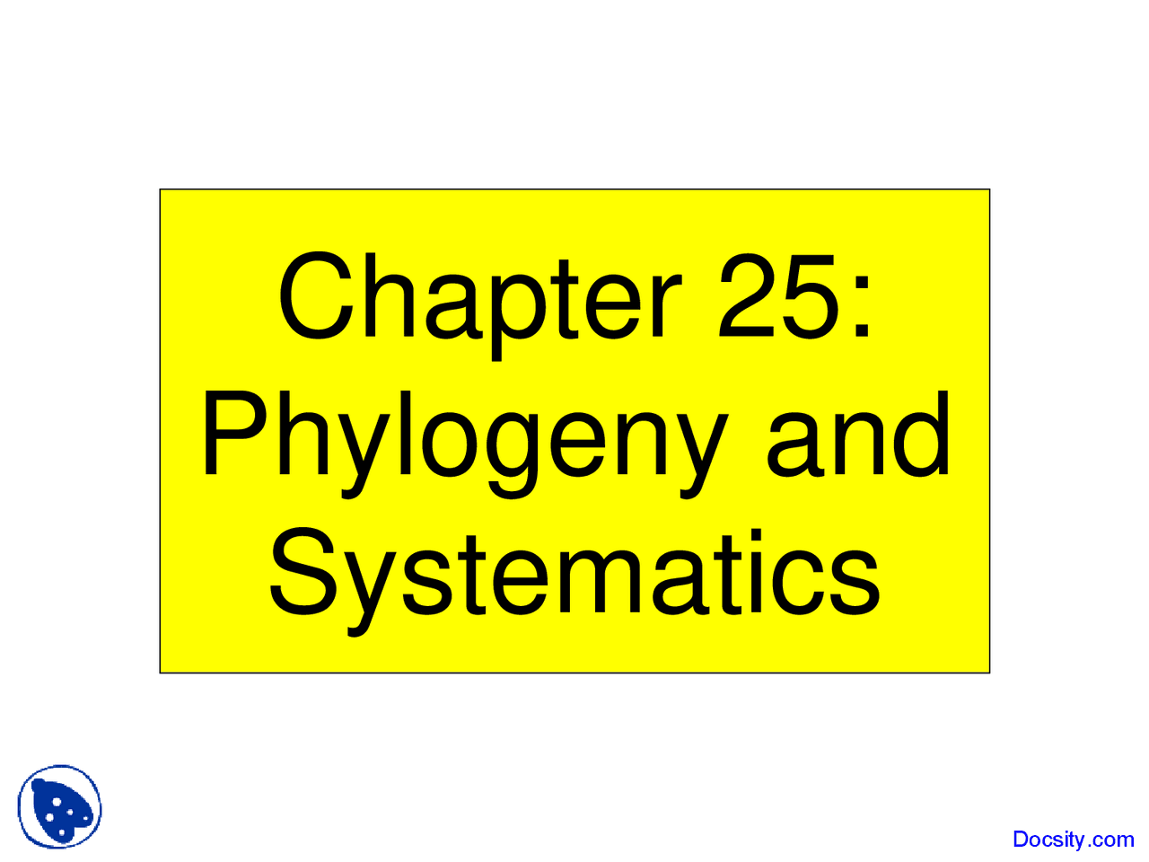 Phylogeny And Systematics Introduction To Biology Lecture Slides