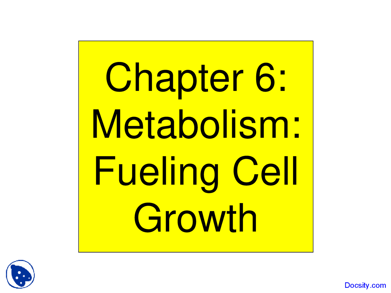 Fueling Cell Growth Introduction To Biology Lecture Slides Docsity