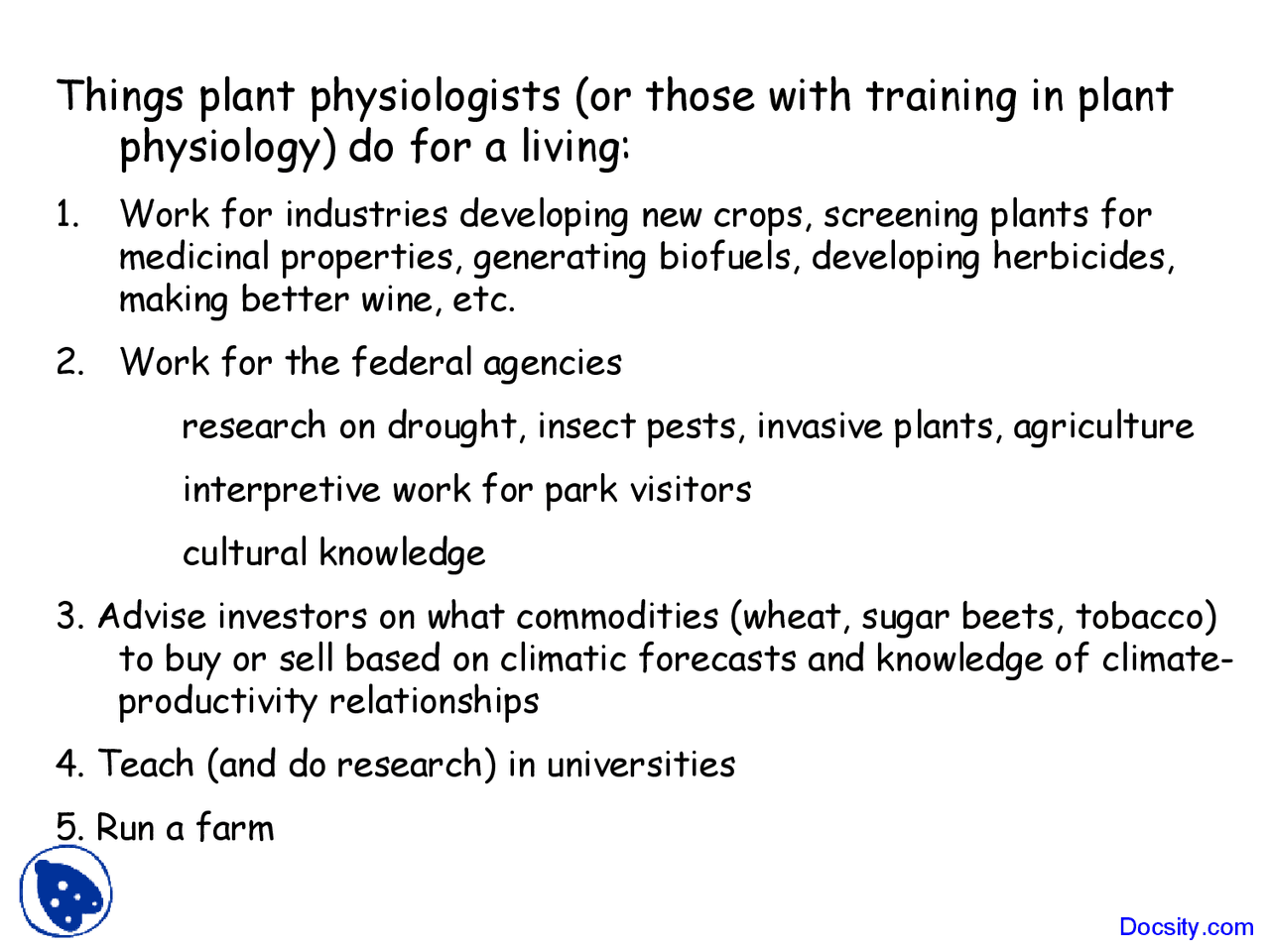 Plant Physiologists - Plant Physiology - Lecture Slides | Slides ...