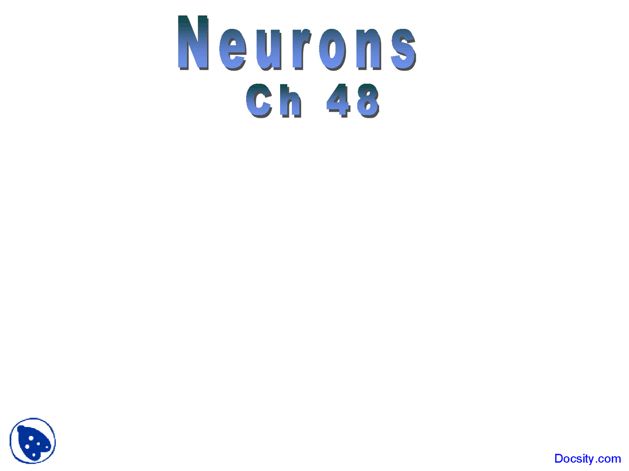 Neurons Introduction To Biology Lecture Slides Docsity
