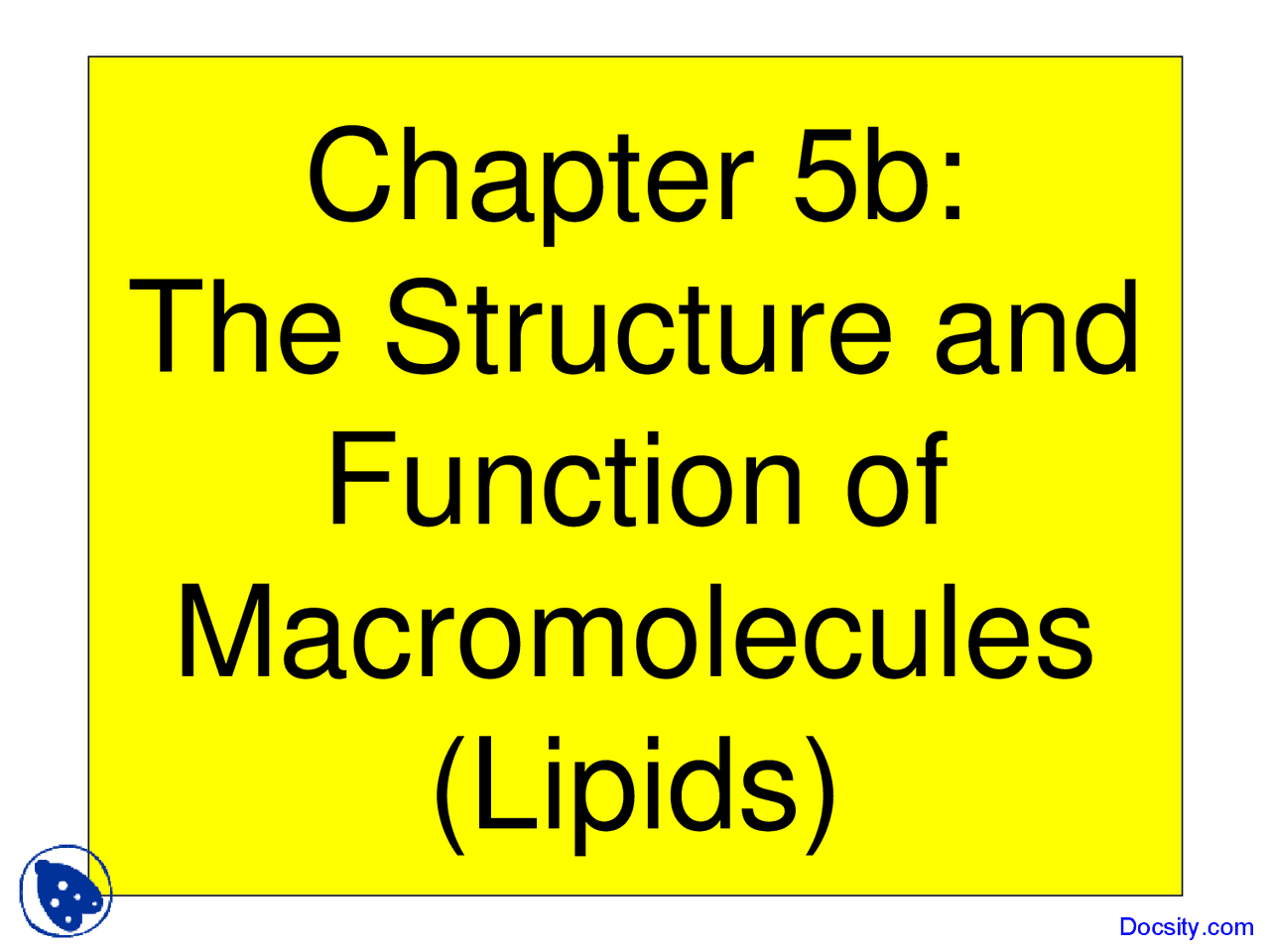Lipids Introduction To Biology Lecture Slides Docsity