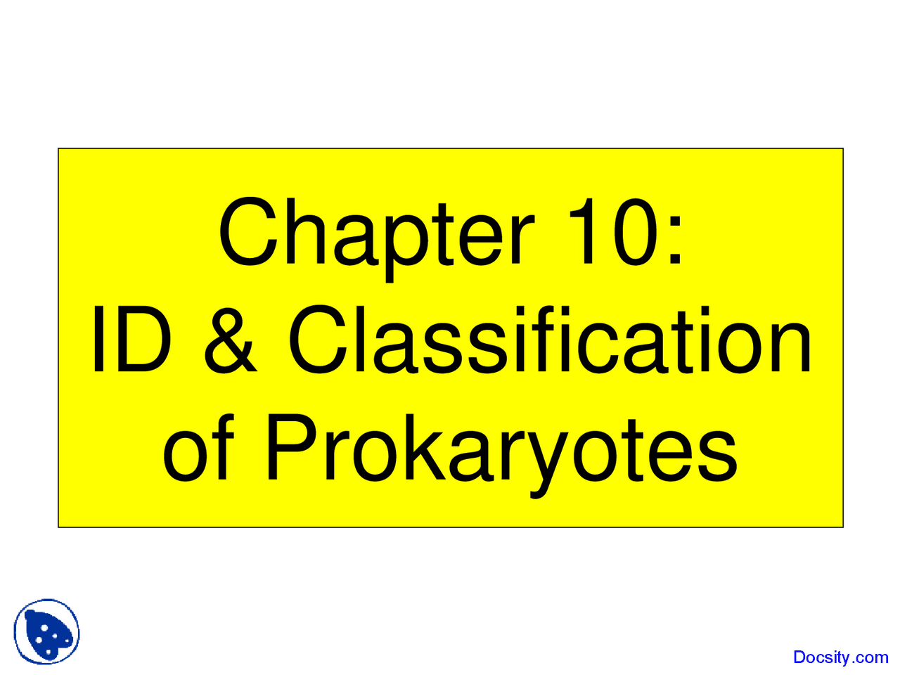 Classification Of Prokaryotes Introduction To Biology Lecture