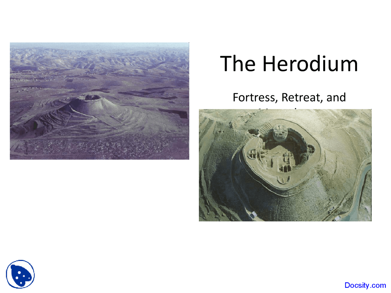 The Herodium - Introduction to Christianity - Lecture Slides | Slides ...