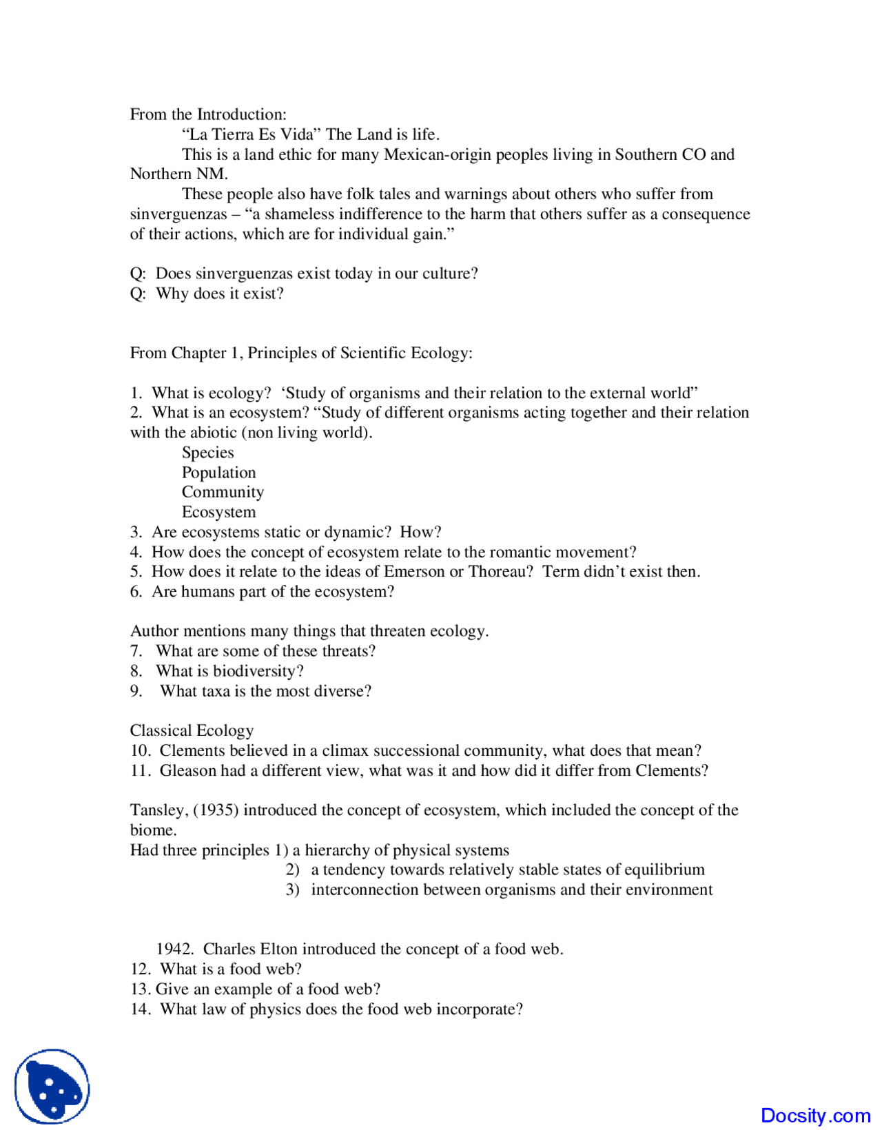Land is life - Environmental Justice in the United States - Quiz - Docsity