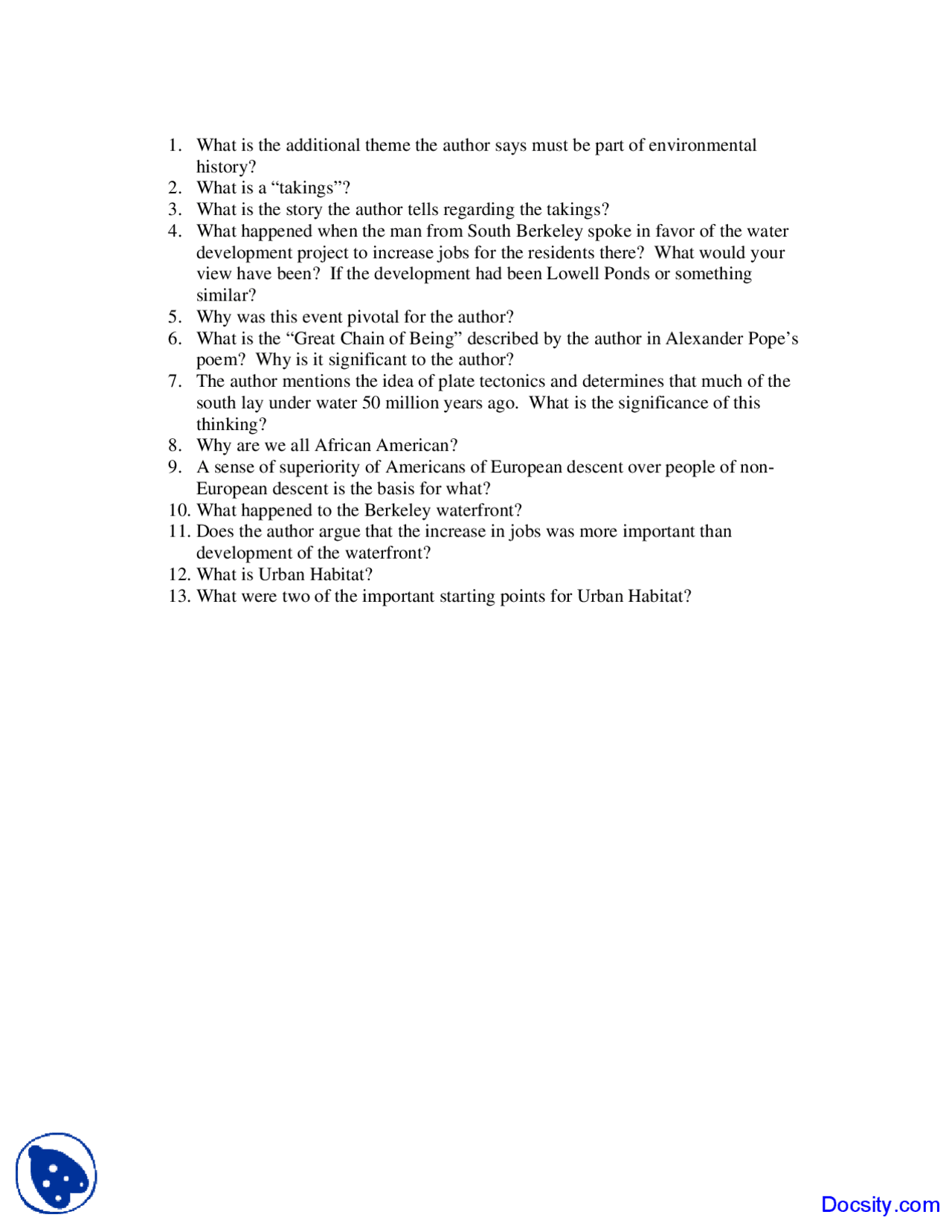 Environmental History - Environmental Justice in the United States ...