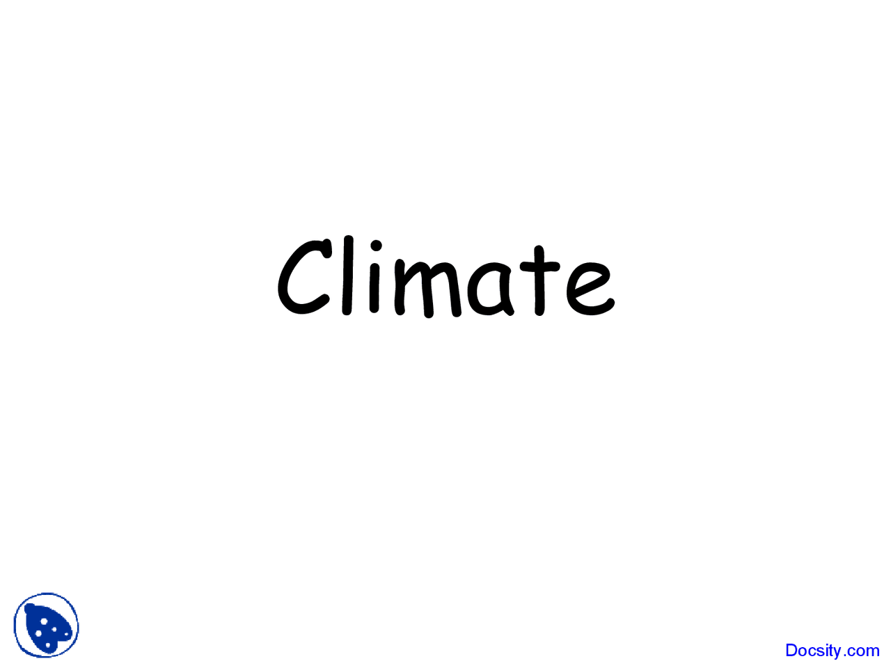 Climate Tropical Biology Lecture Slides Docsity