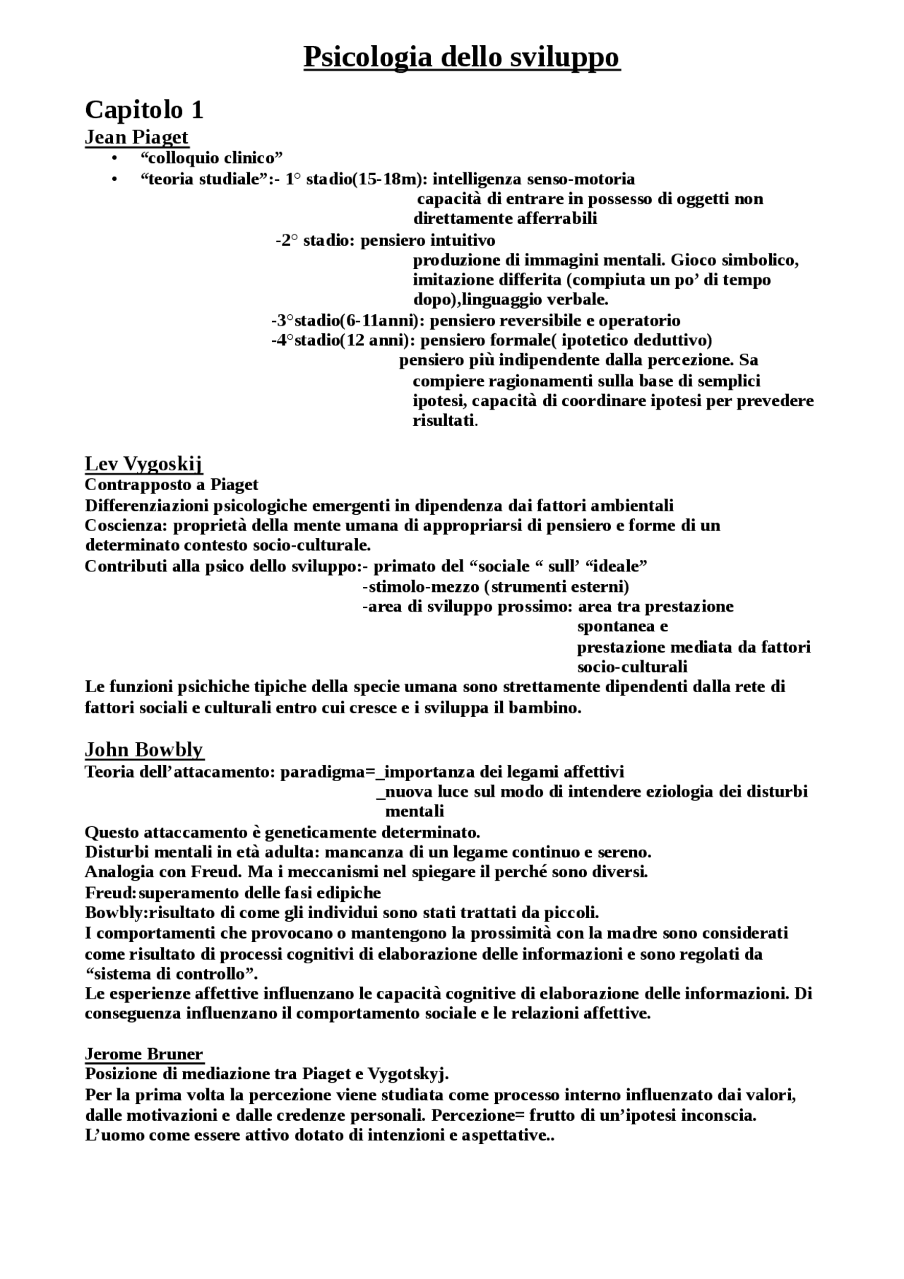 Manuale Di Psicologia Dello Sviluppo Schemi Psicologia Dello