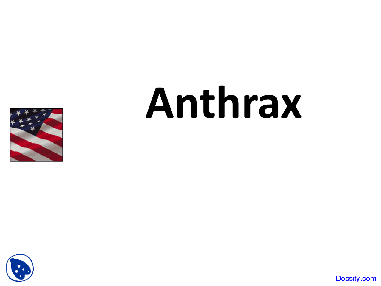 Anthrax Agriscience And Biotechnology Lecture Slides Docsity