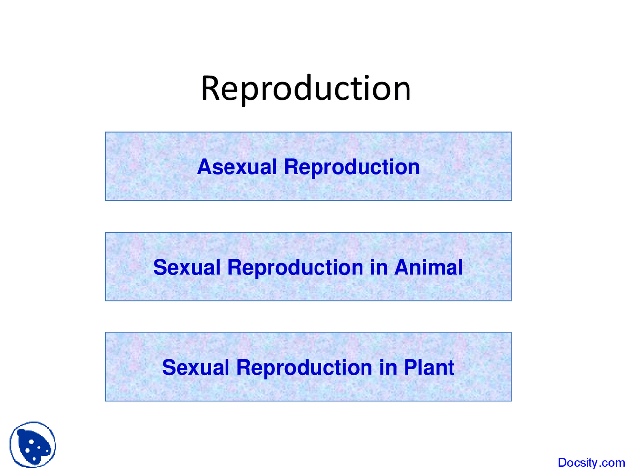 Reproduction Fundametnals Of Biology Lecture Slides Docsity