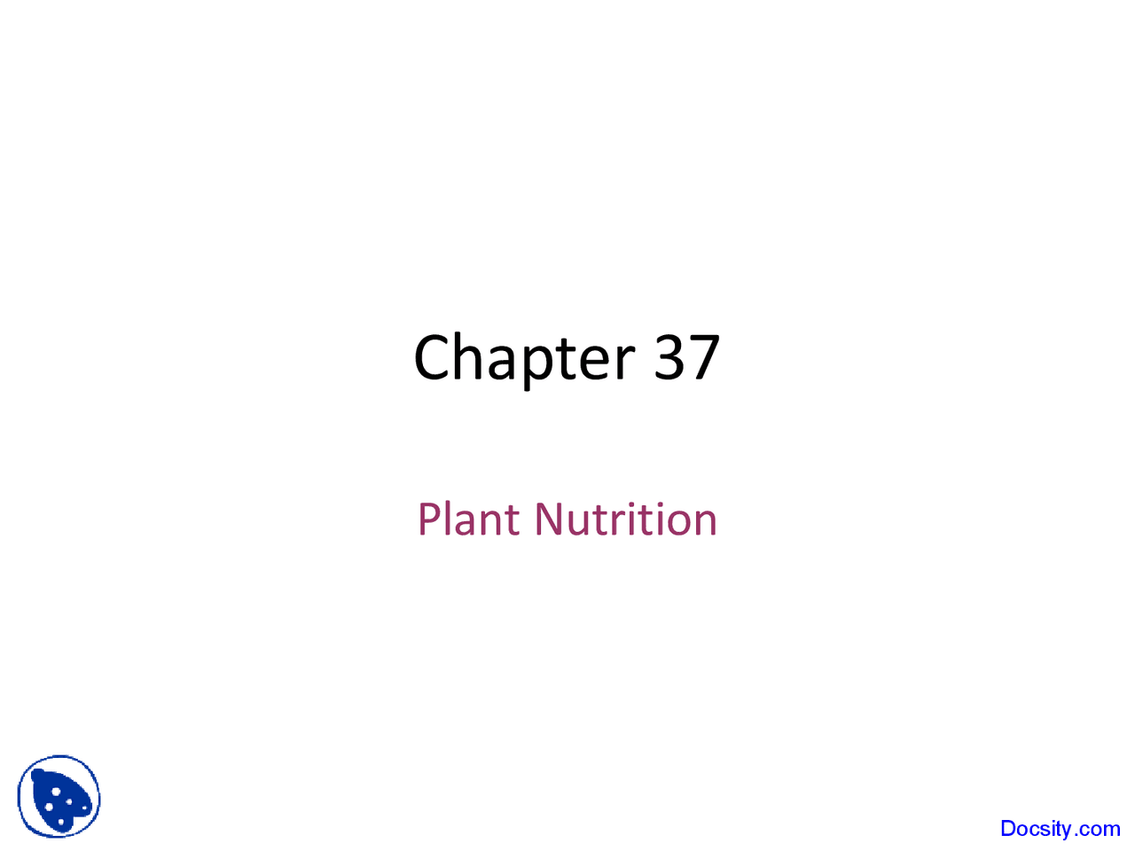 Plant Nutrition Fundametnals Of Biology Lecture Slides Docsity