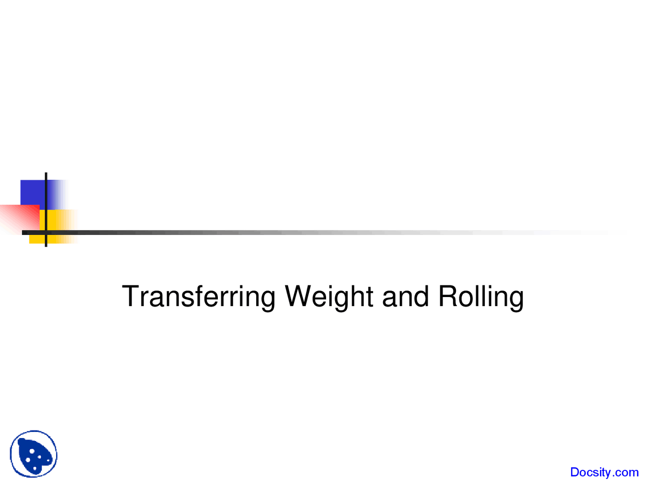 Transferring Weight and Rolling - Primary Health and Physical Education ...