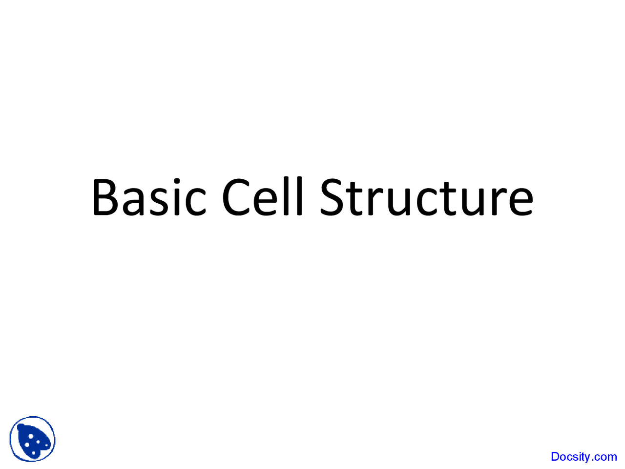 Basic Cell Structure Agriscience And Biotechnology Lecture Slides