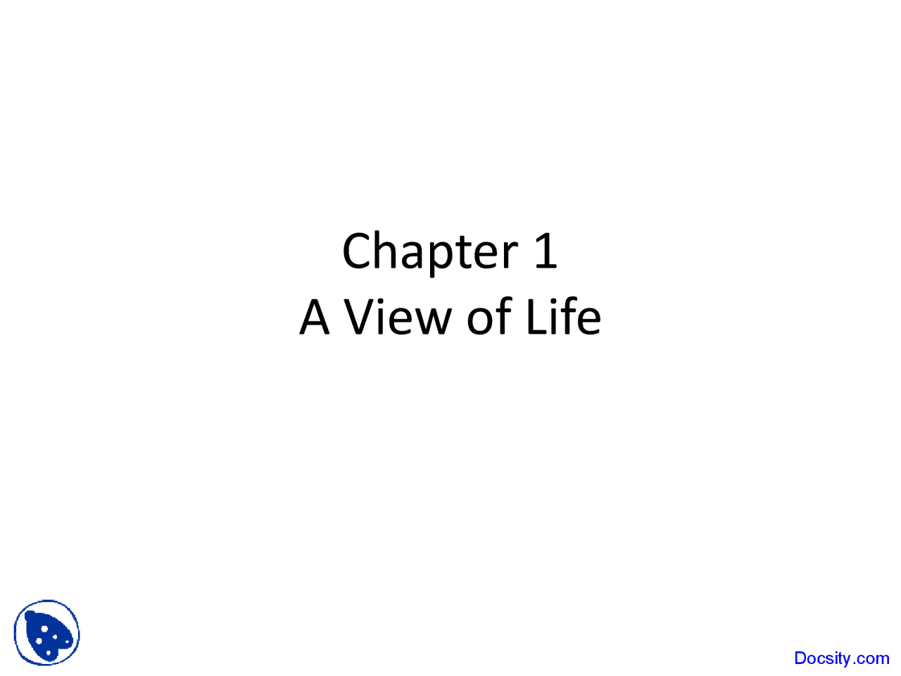 View Of Life Fundametnals Of Biology Lecture Slides Docsity