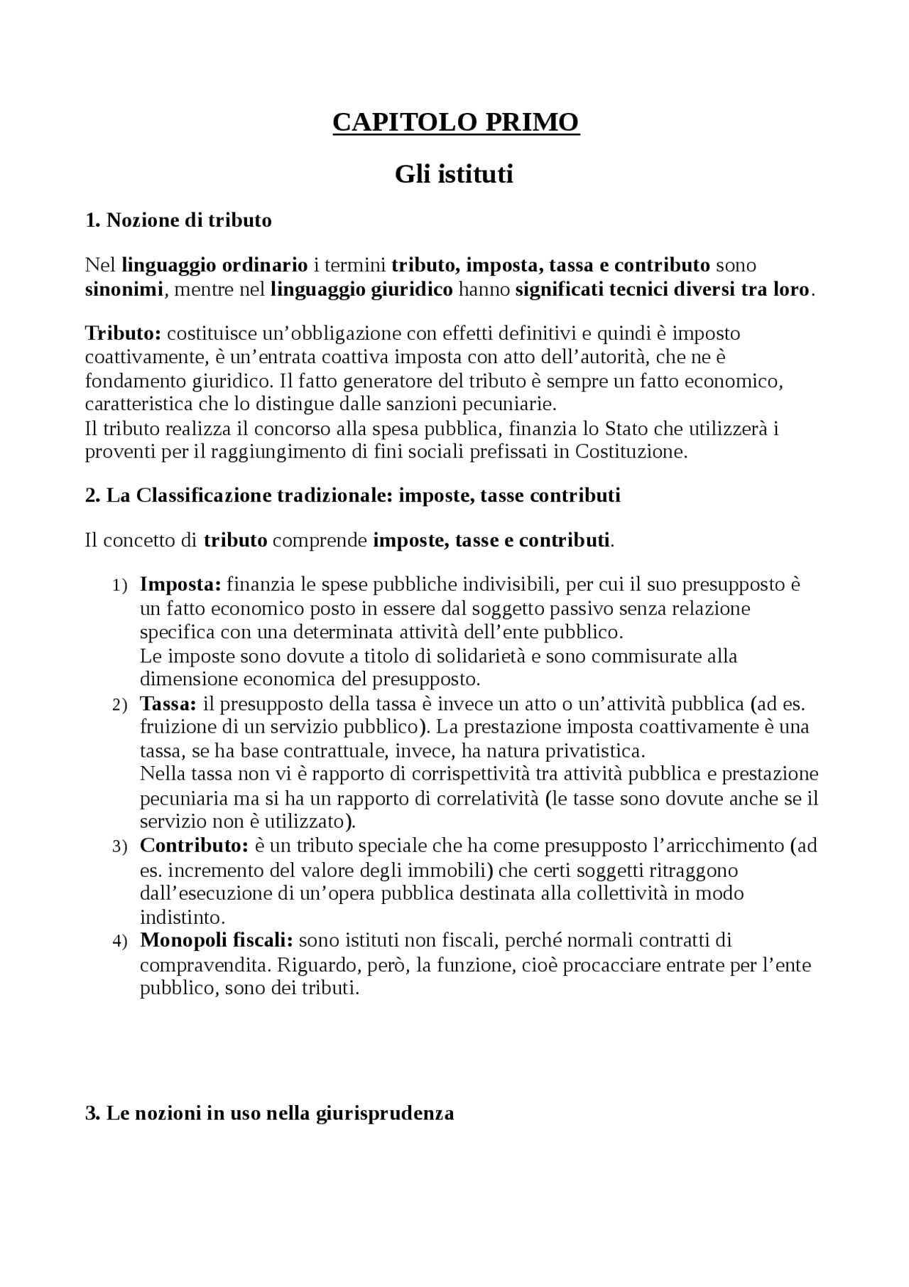 Riassunto Tesauro Volume 1 Sintesi Del Corso Di Diritto Tributario