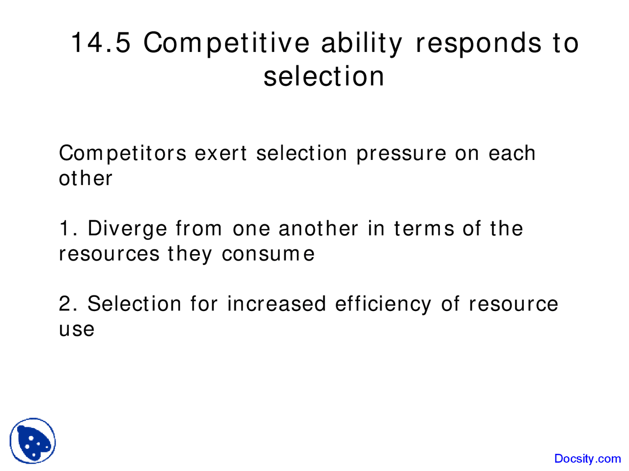 Competitive Ability and Coevolution in Ecology: A Study of Fruit Flies ...
