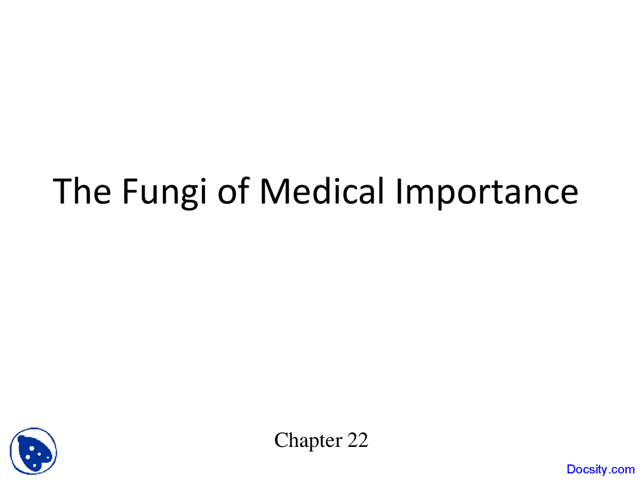 Fungi of Medical Importance - Microbiology - Lecture Slides | Slides ...