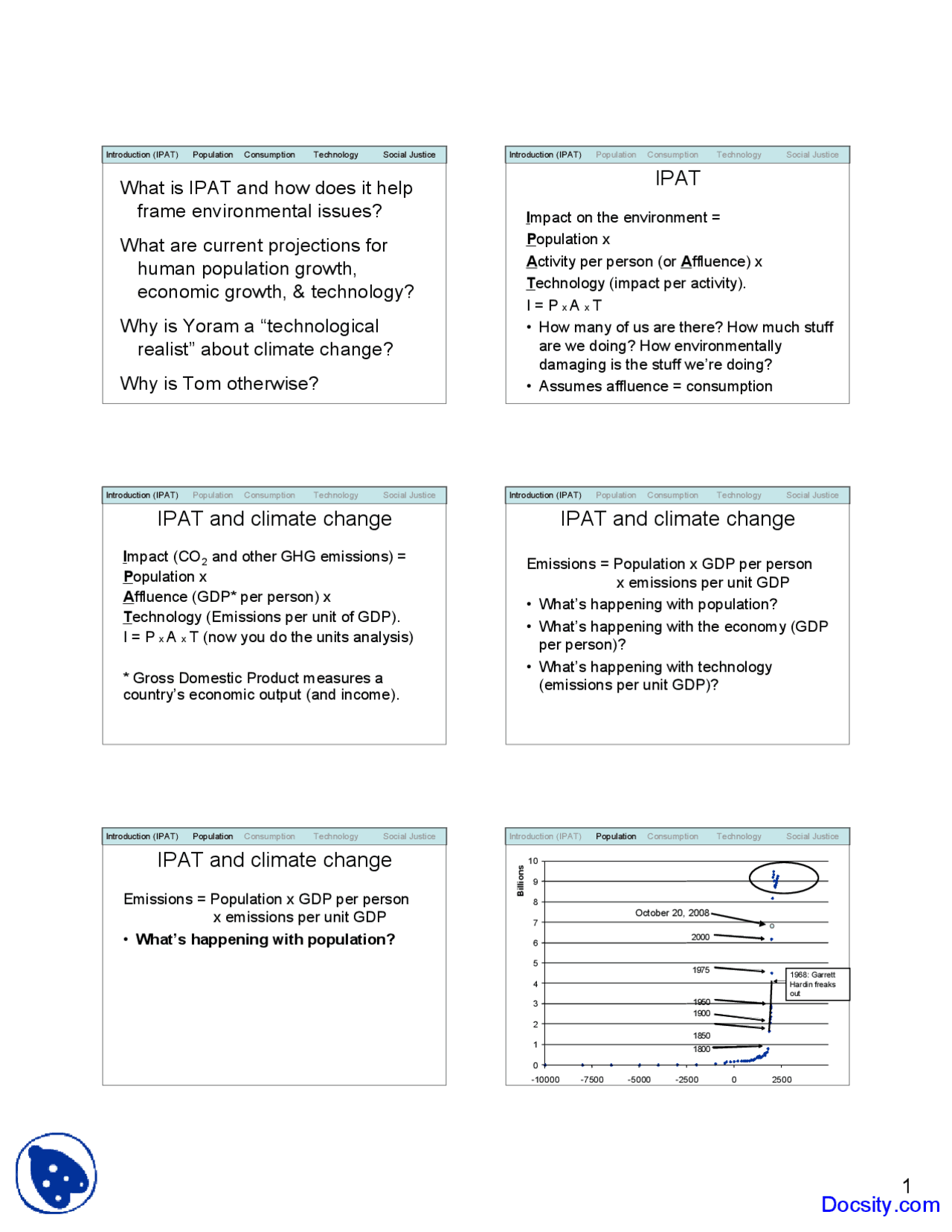 Environmental Issues Interdisciplinary Foundations Lecture Slides