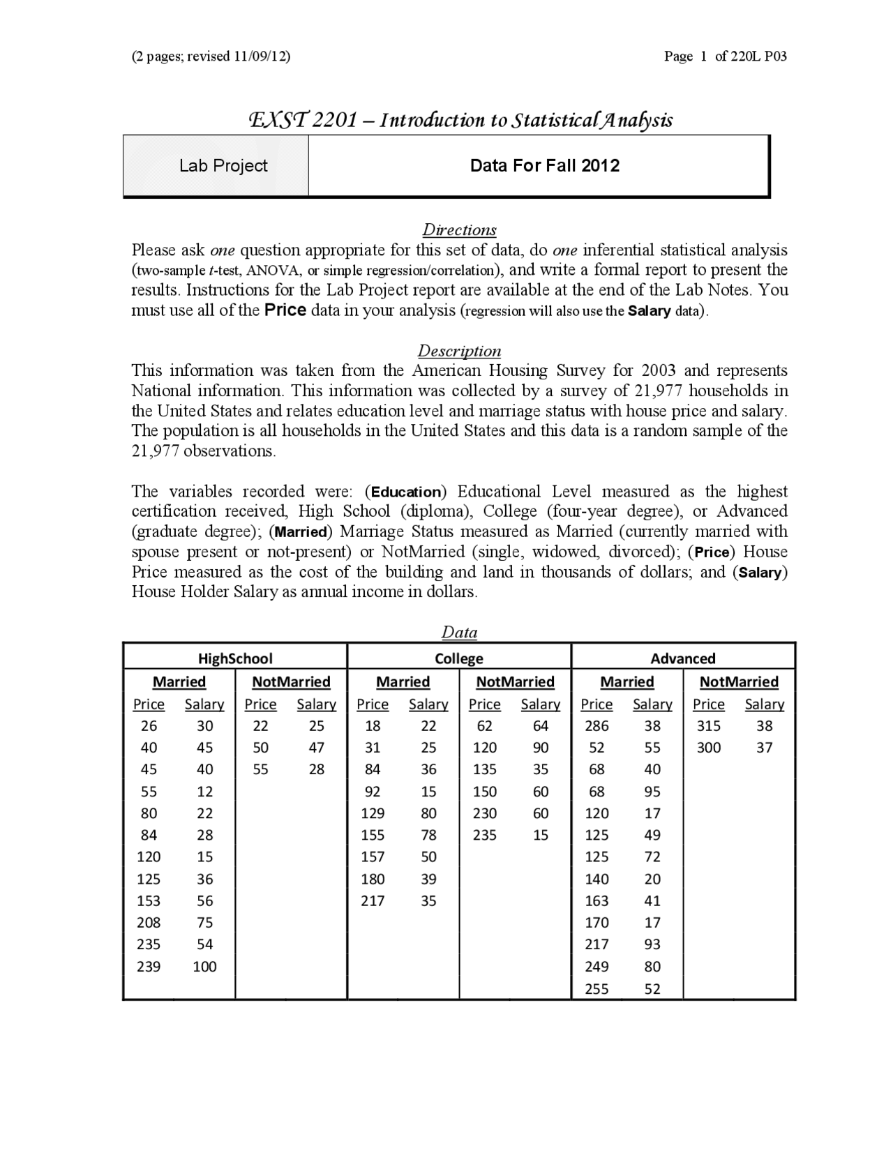 Final Lab Project Introduction To Statistical Analysis Exst 2201