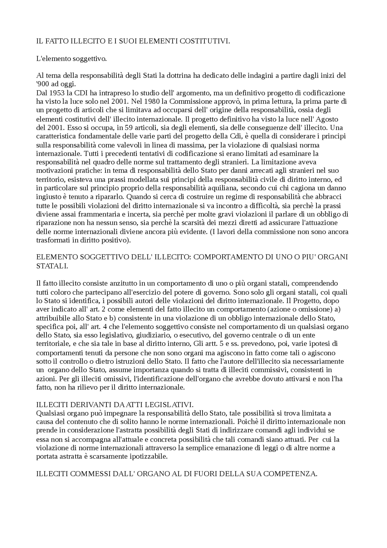 Riassunto 4° Parte Conforti Docsity