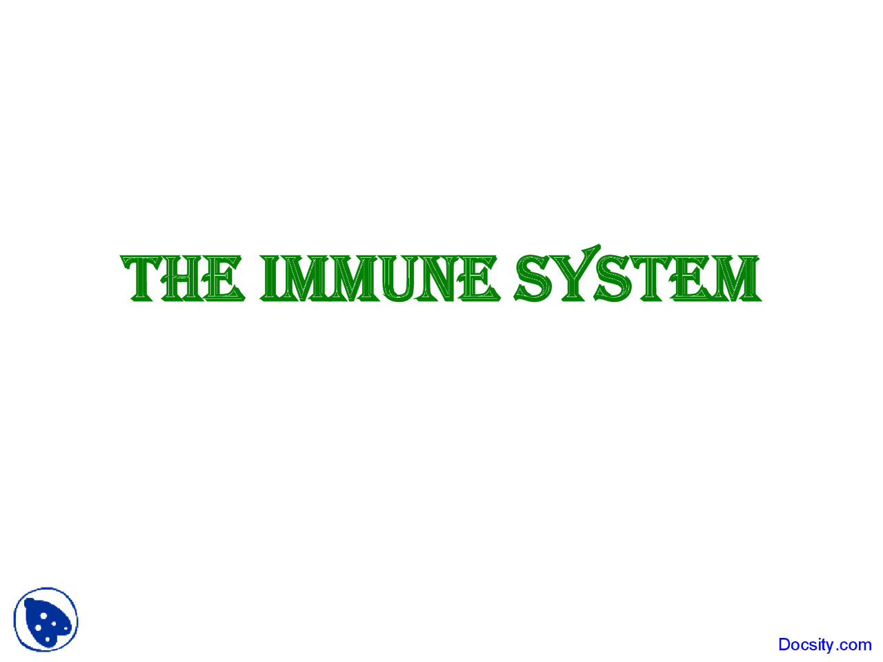 Immune System Todays Biology Lecture Slides Docsity