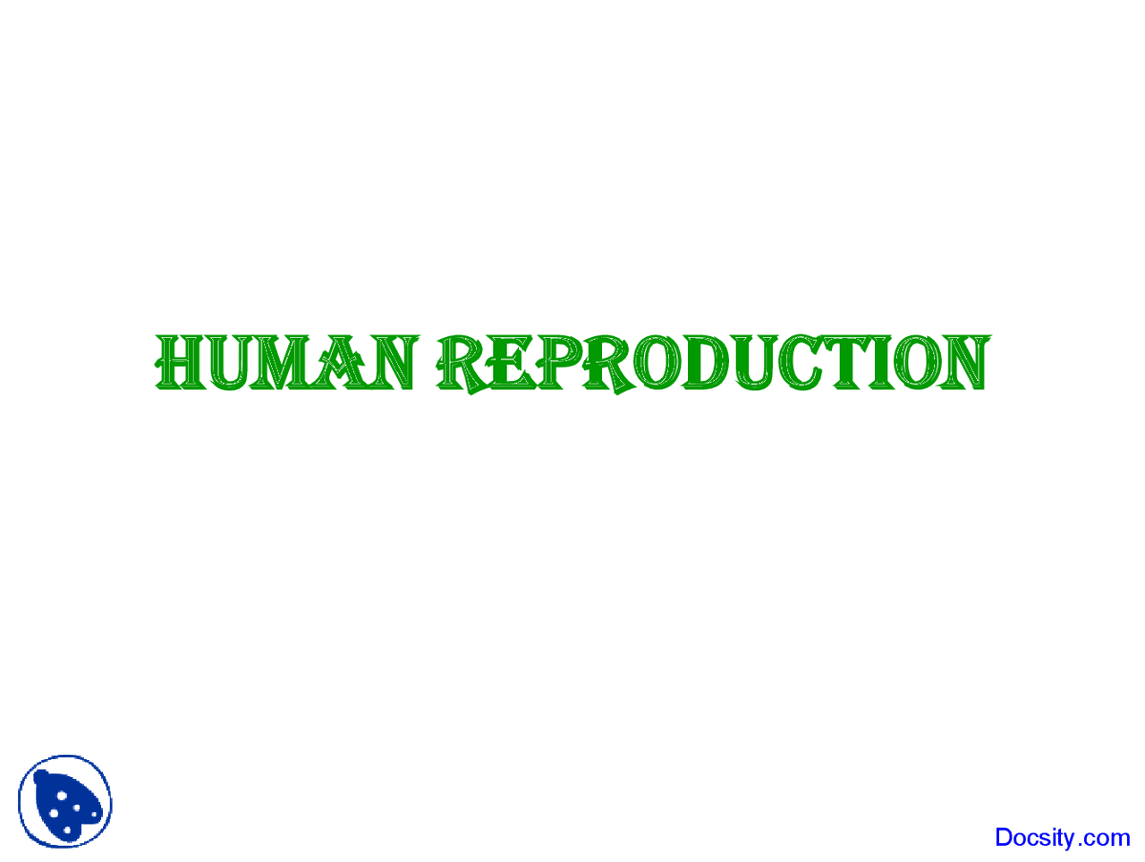 Human Reproduction Todays Biology Lecture Slides Docsity
