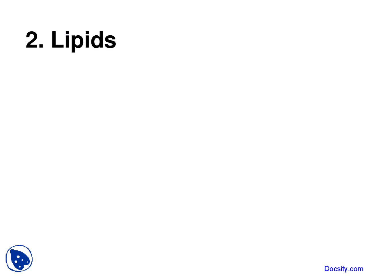 Lipids Fundamentals Of Biology Lecture Slides Docsity