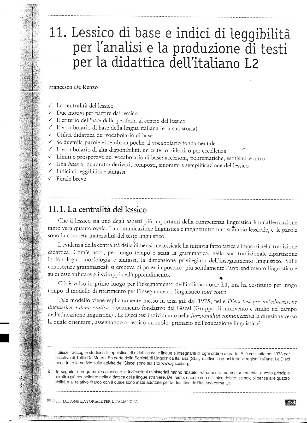 Lessico Di Base 1 Docsity