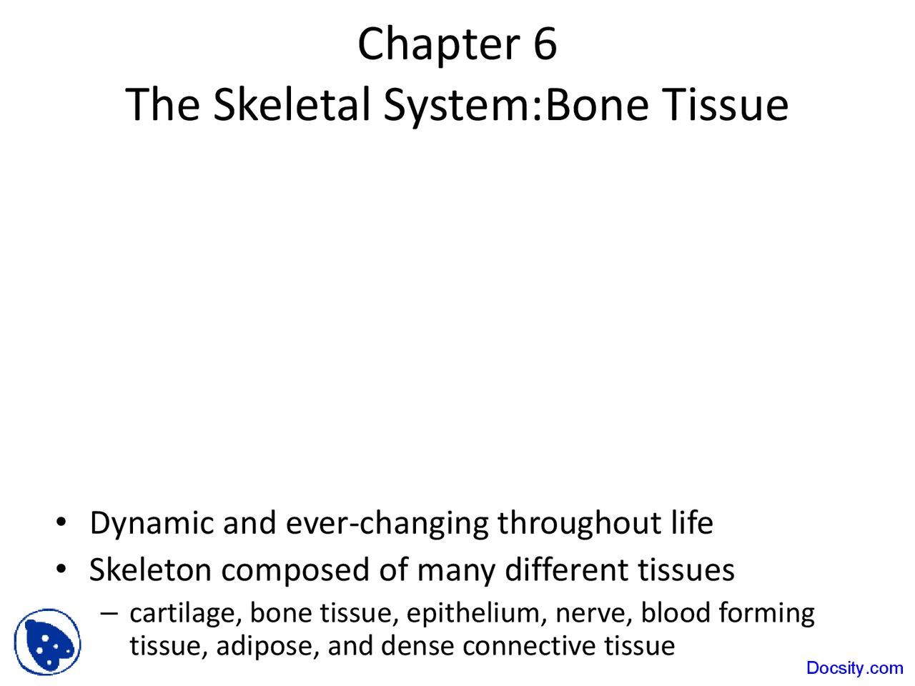 Skeletal System, Bone Tissue - Physiology and Anatomy - Lecture Slides ...