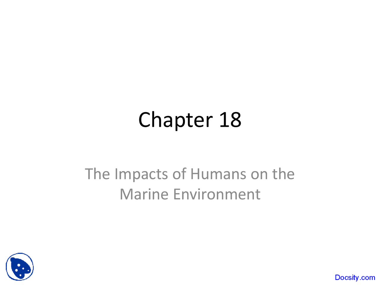 Impacts of Humans on Marine Environment - Marine Biology - Lecture ...